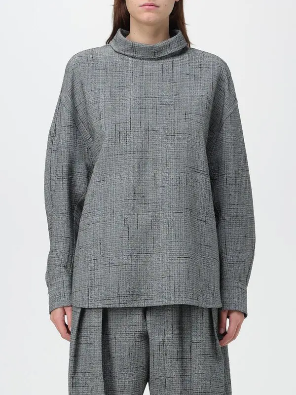 Bottega Veneta Blouse In Viscose And Silk - Grey