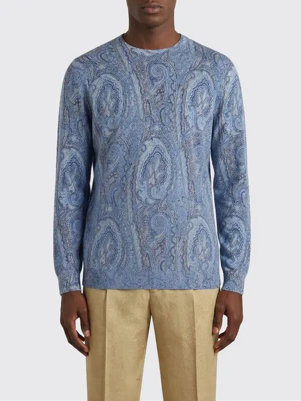 Etro Paisley Cashmere And Silk Sweater