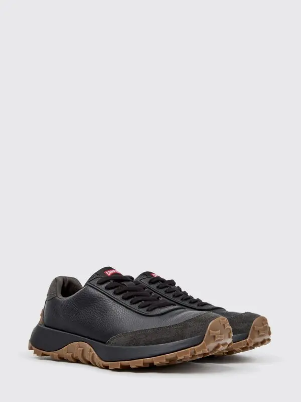 Camper Drift Trail Grained Leather Sneakers With Vibram Sole