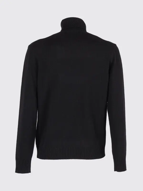 BALLANTYNE Roll Neck Jumper - Black