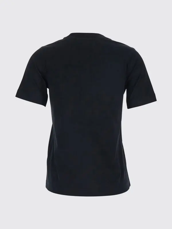 Burberry Cotton T-shirt With Equestrian Knight Logo Print - Black