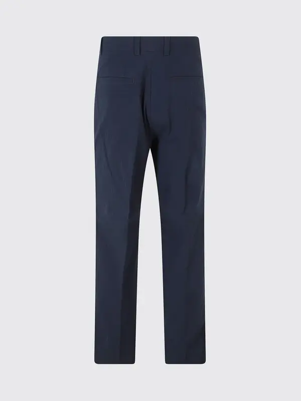 PAOLO PECORA Virgin Wool Trousers - Blue