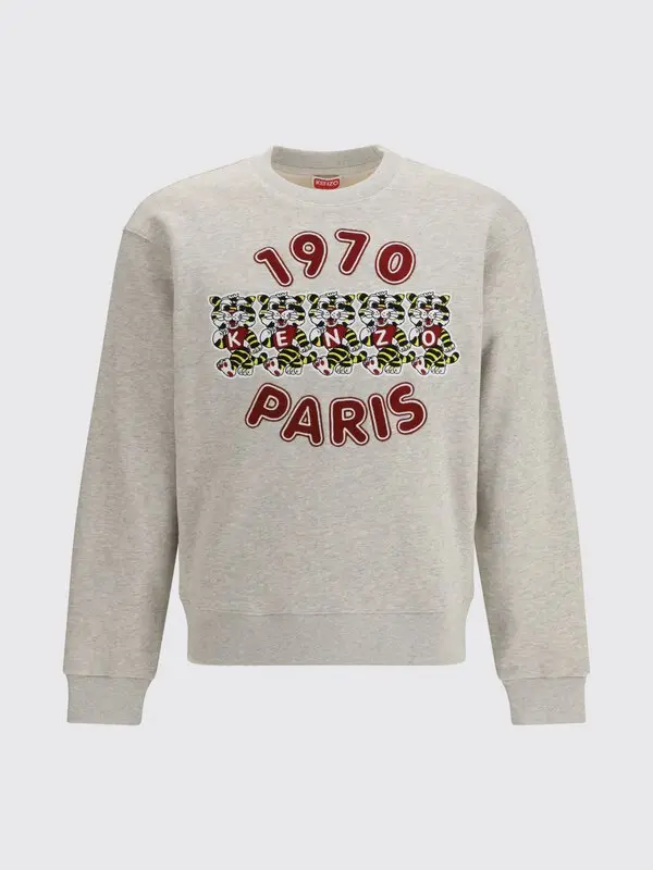 Kenzo 1970 Paris" Tiger Graphic Sweatshirt - Grey