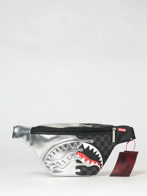 SPRAYGROUND Saffiano Coated Cotton Belt Bag With Check Pattern And Logo
