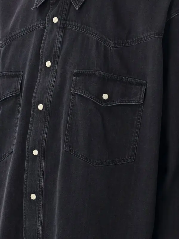 Studio Nicholson Cotton Denim Casual Shirt