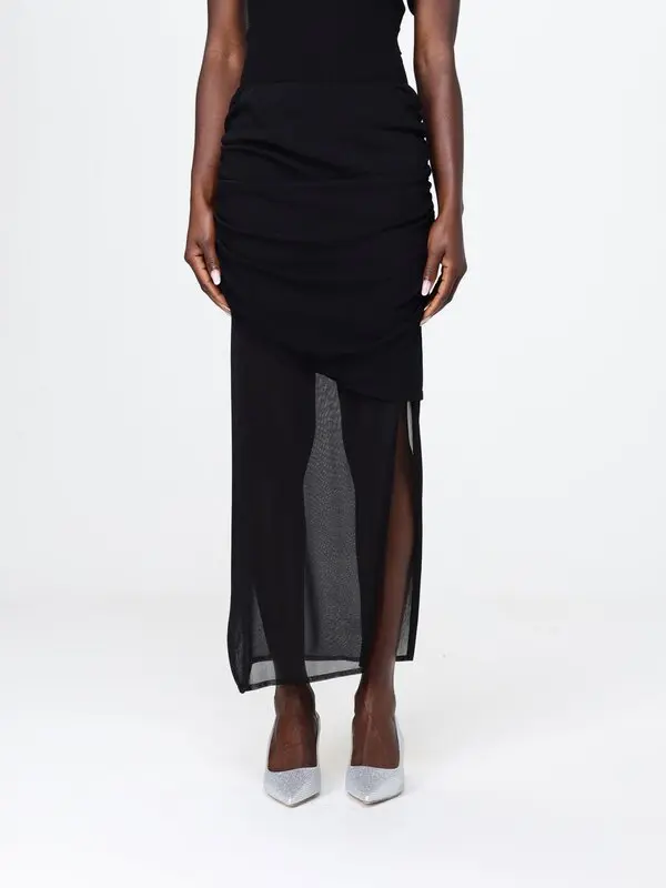 Liviana Conti Draped Midi Skirt
