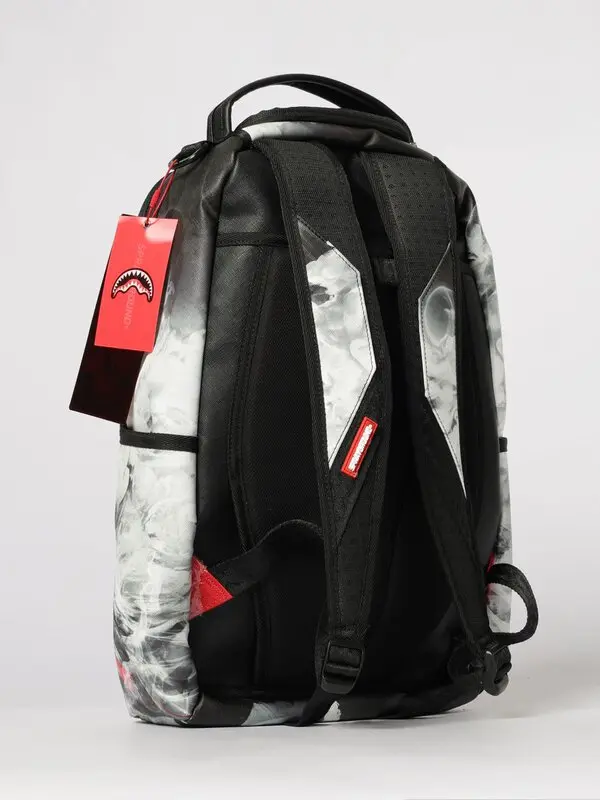 SPRAYGROUND Saffiano Coated Cotton Backpack With Logo Print