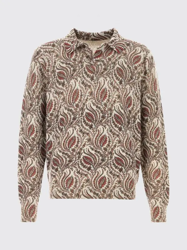 Etro Jacquard Wool Polo Shirt