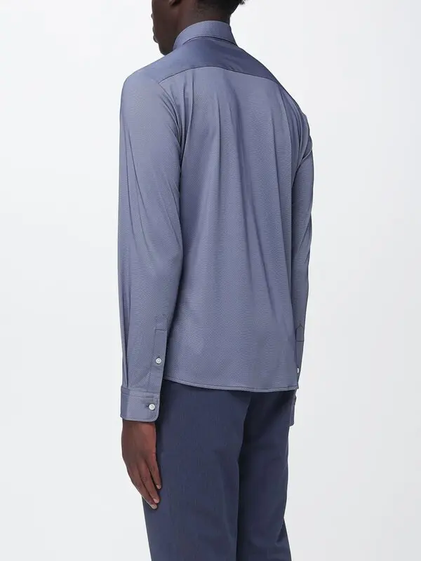 BOSS Jersey Slim Fit Shirt - Blue