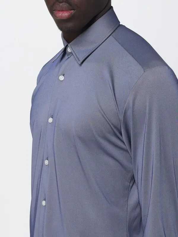 BOSS Jersey Slim Fit Shirt - Blue