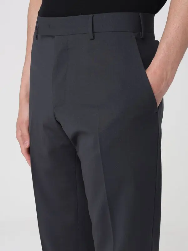 PT TORINO Virgin Wool Tailored Trousers - Charcoal