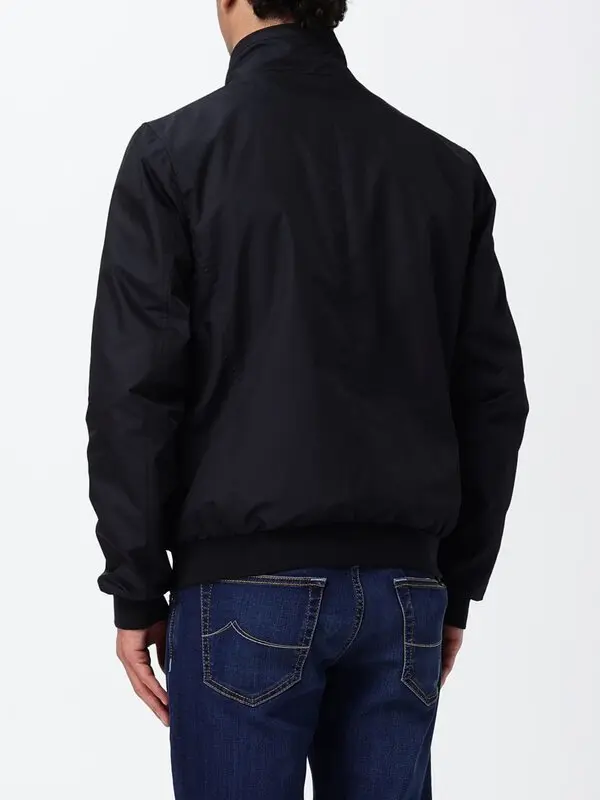 MOORER Polyester Bomber Jacket - Blue