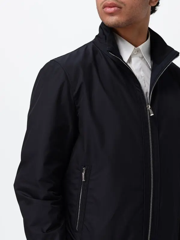 MOORER Polyester Bomber Jacket - Blue