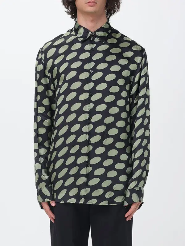 Dries Van Noten Polka Dot Cupro Shirt