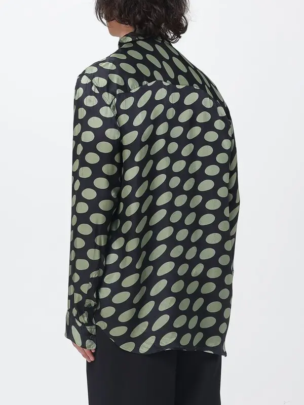 Dries Van Noten Polka Dot Cupro Shirt