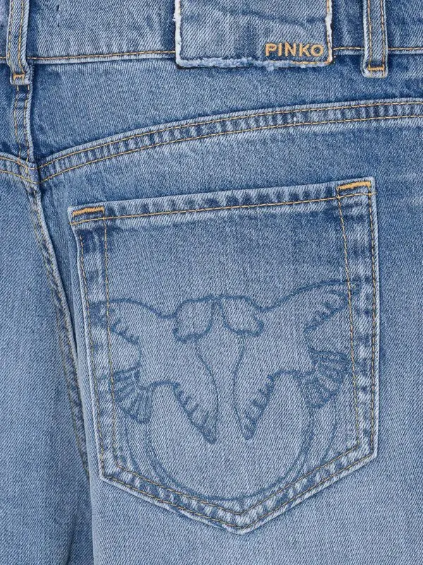 Pinko Cotton Denim Flared Jeans