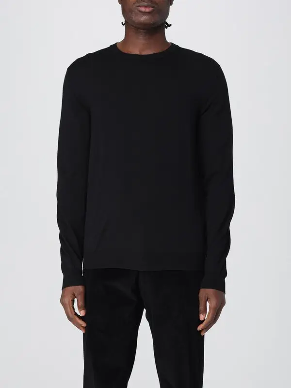 ZANONE Crew Neck Fine Knit Jumper - Black