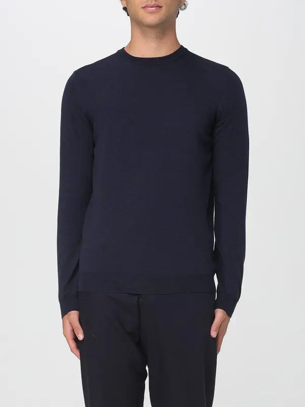 ZANONE Crew Neck Fine Knit Jumper - Blue