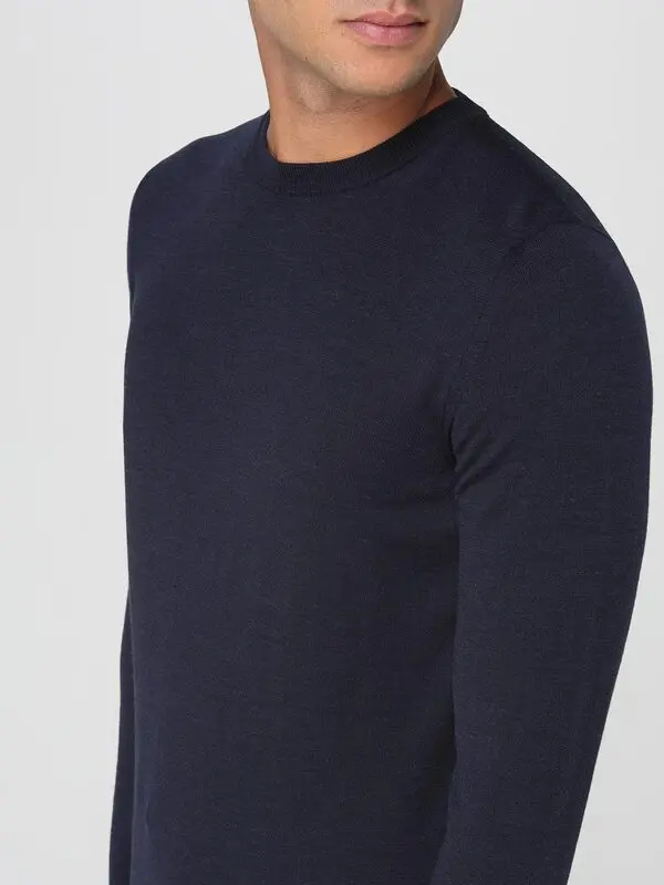 ZANONE Crew Neck Fine Knit Jumper - Blue