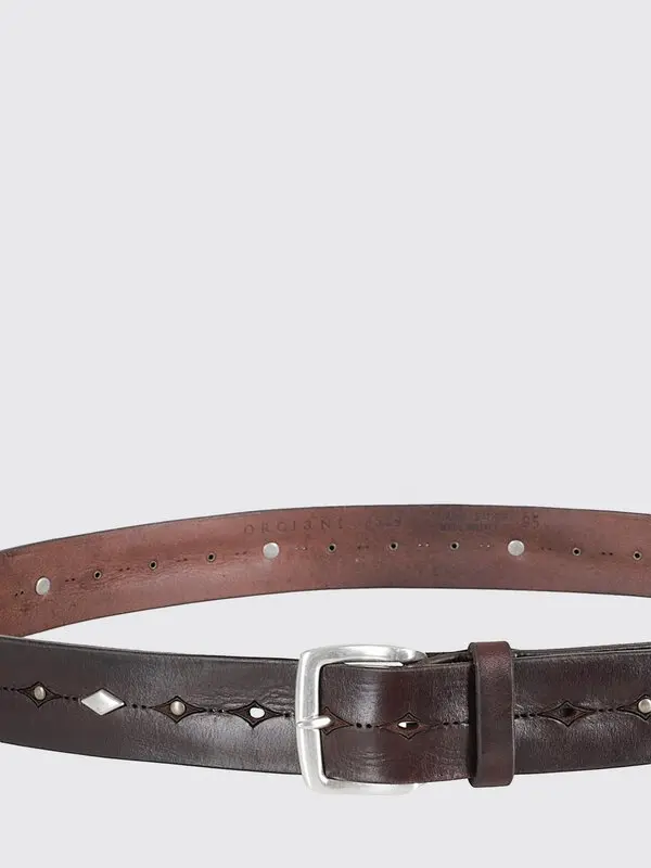 Orciani Studded Leather Belt
