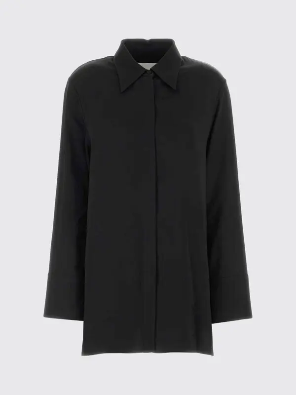 JIL SANDER Classic Satin Shirt - Black