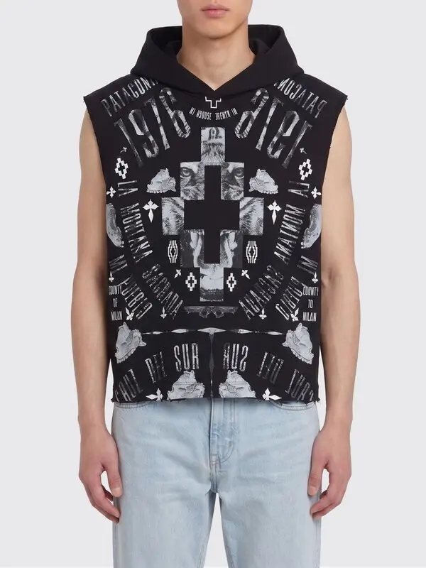 COUNTY OF MILAN Graphic Print Sleeveless Hoodie