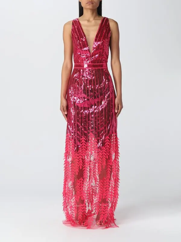 Elisabetta Franchi Sequin Embellished Gown