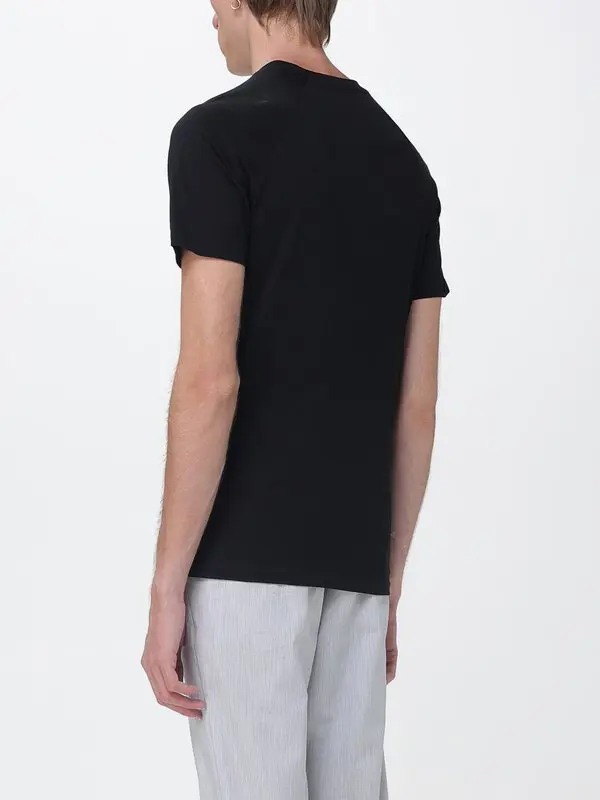 BOSS Cotton T-shirt With Mini Logo - Black