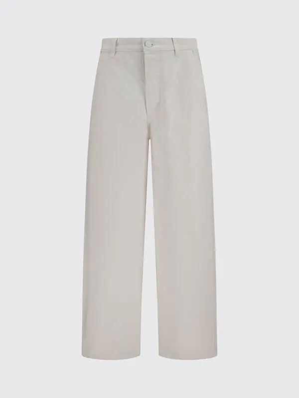 AMI Paris Wide Leg Jeans In Cotton Denim