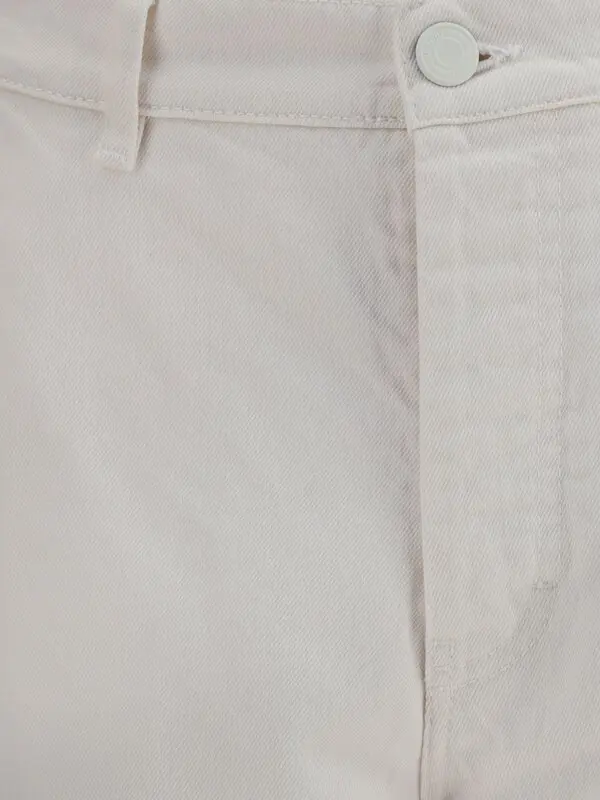 AMI Paris Wide Leg Jeans In Cotton Denim
