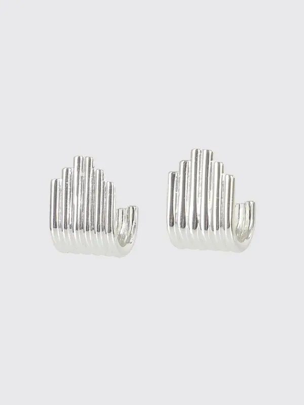 Federica Tosi 18k Gold-plated Bronze Dangle Earrings - Grey
