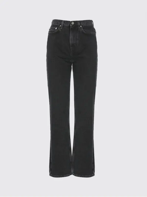 Loulou De Saison Cotton Denim Slim Fit Jeans - Black