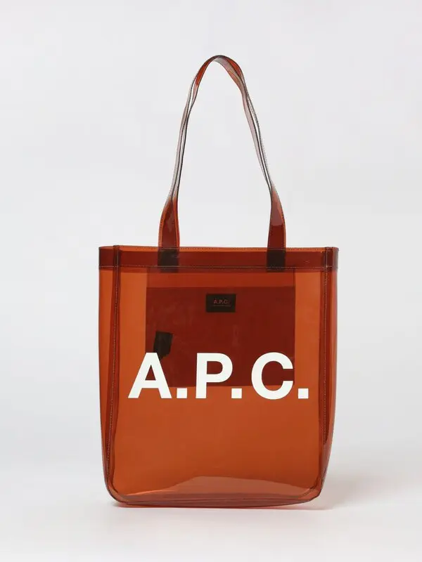 A.p.c. Transparent Tote Bag - Brown