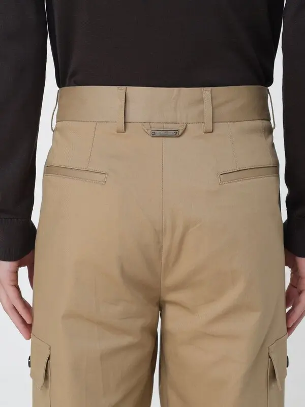 PAOLO PECORA Virgin Wool Cargo Trousers