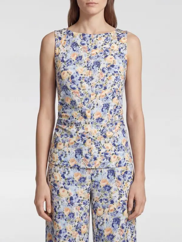 Ulla Johnson Sleeveless Floral Print Rayon Top