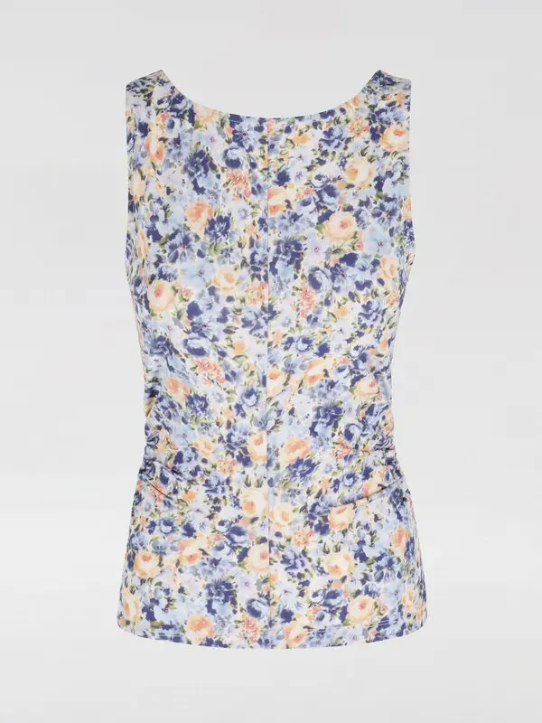 Ulla Johnson Sleeveless Floral Print Rayon Top