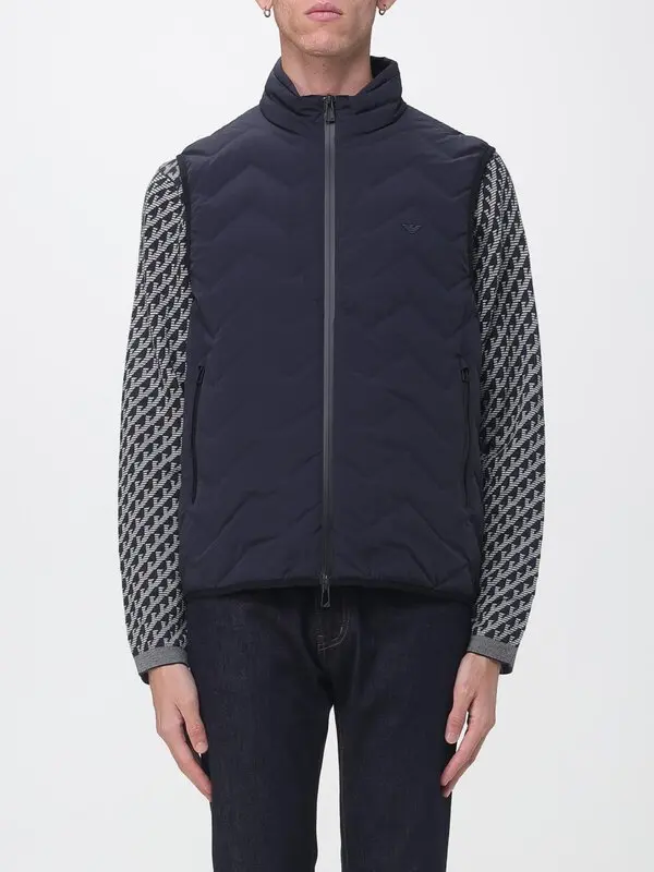 Emporio Armani Quilted Waistcoat - Blue