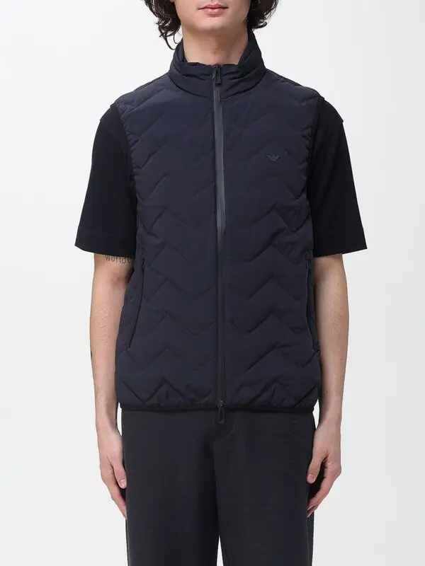 Emporio Armani Quilted Waistcoat - Navy