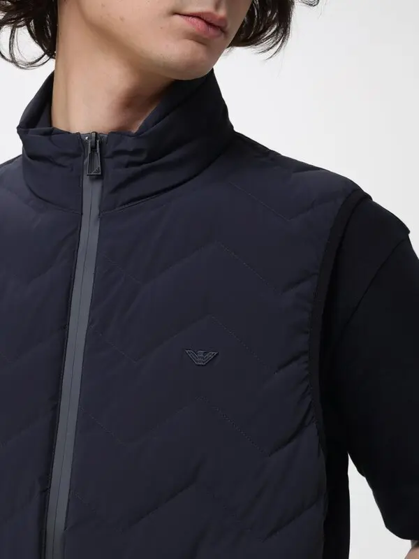 Emporio Armani Quilted Waistcoat - Navy
