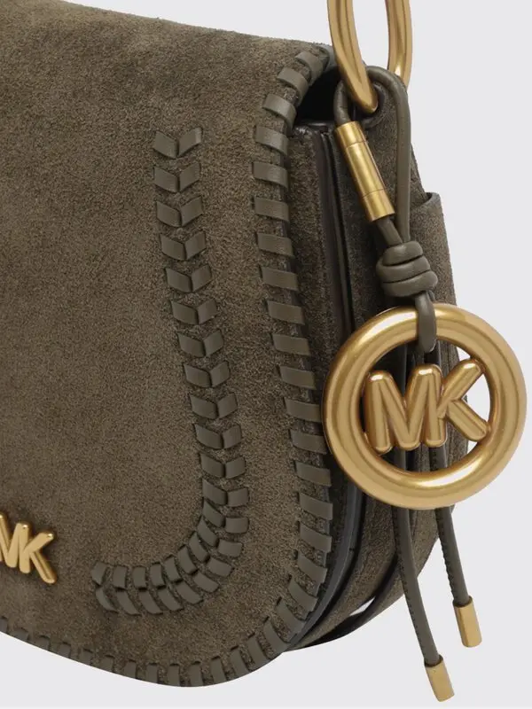 Michael Kors Suede Crossbody Bag - Green