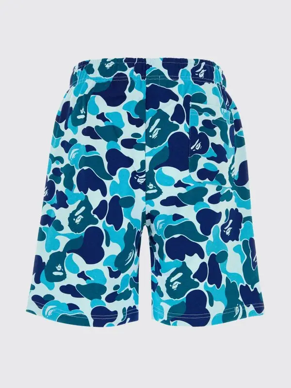 A BATHING APE Abc Camo Shark Cotton Shorts