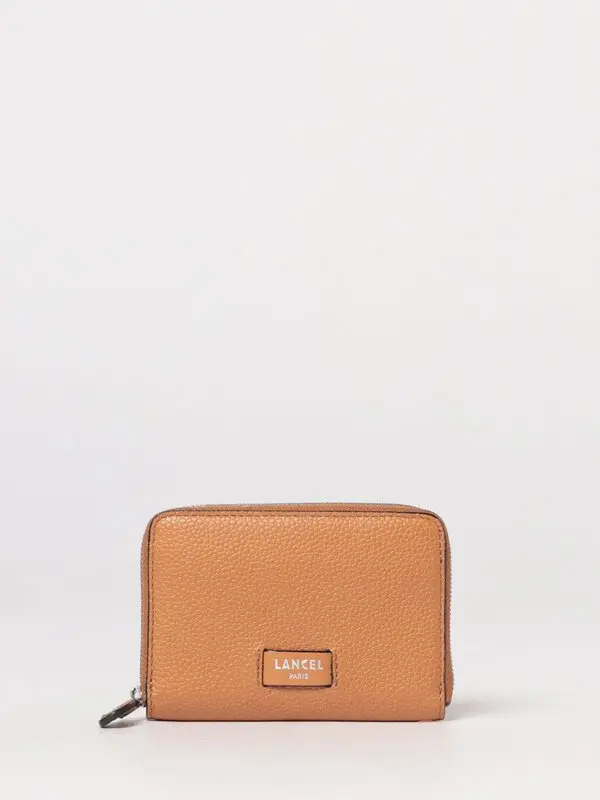 LANCEL Grained Leather Wallet - Camel