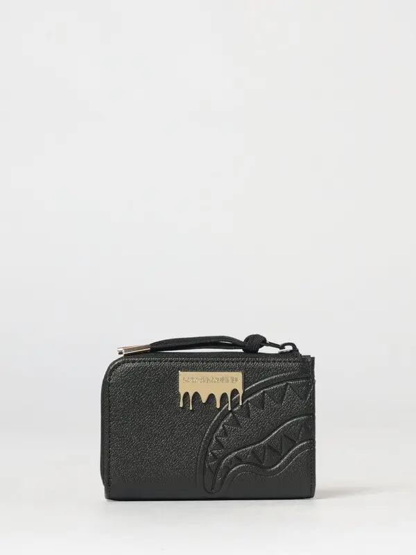 SPRAYGROUND Gold Brick Lux Wallet - Black