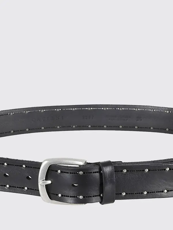Orciani Studded Leather Belt