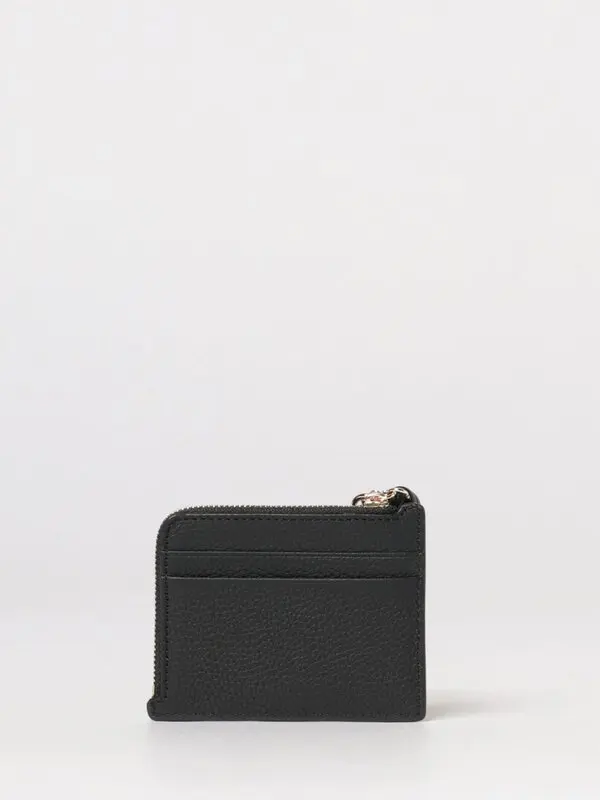 Michael Kors Grained Leather Credit Card Holder - Black