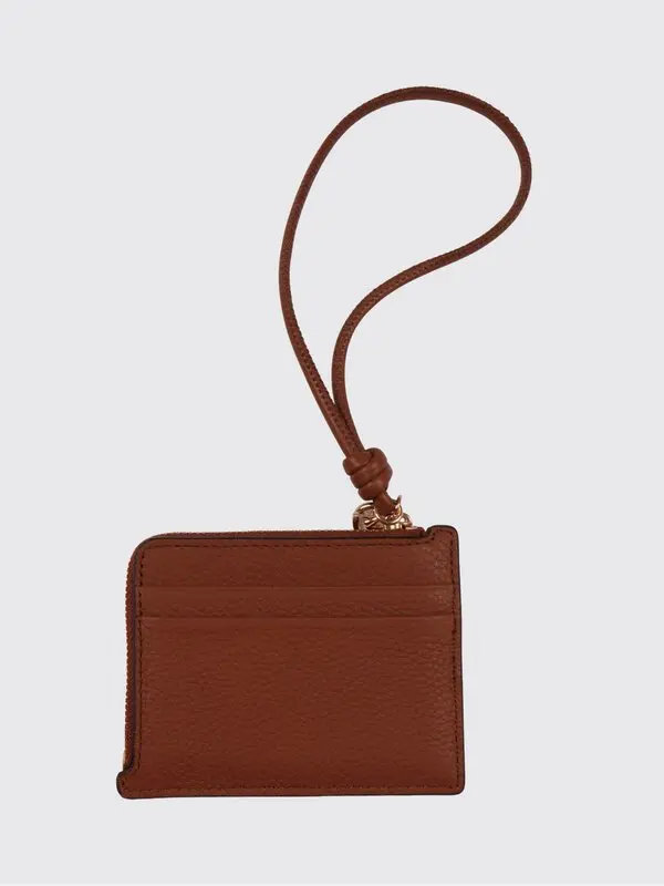 Michael Kors Grained Leather Credit Card Holder - Brown