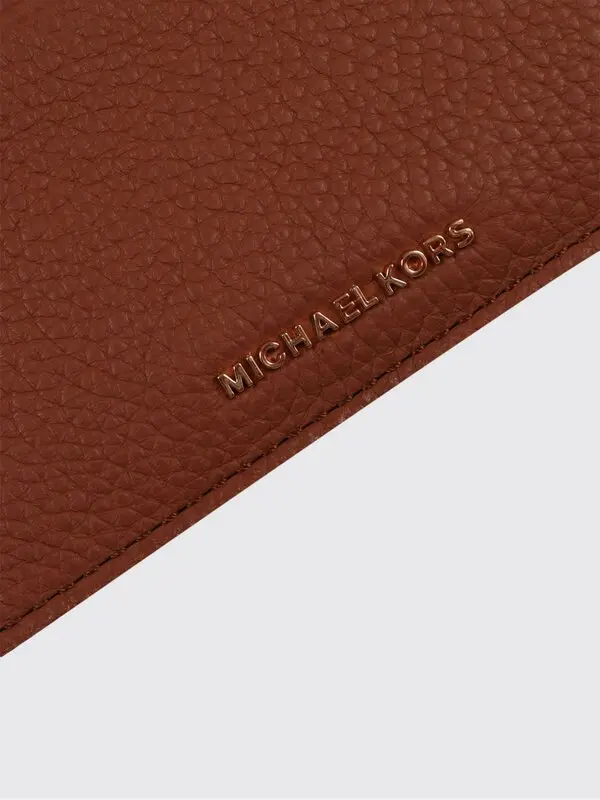 Michael Kors Grained Leather Credit Card Holder - Brown
