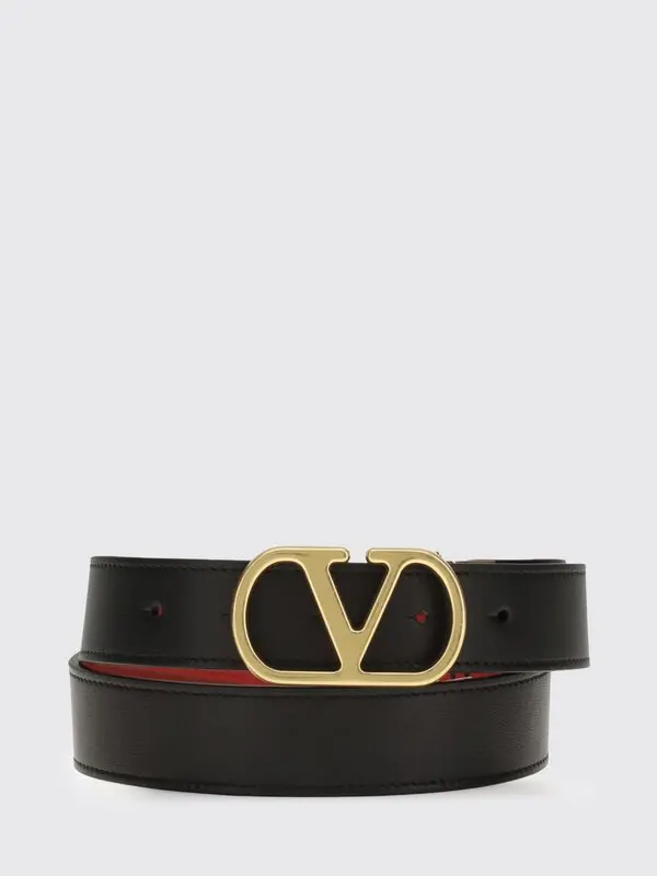 Valentino Garavani V Logo Belt - Black