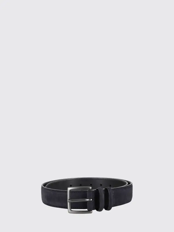 Orciani Nabucco Suede Belt - Blue