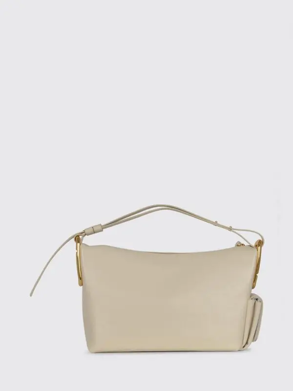 Marc Jacobs Scene Leather Tote Bag With Laminated Double J Logo - White